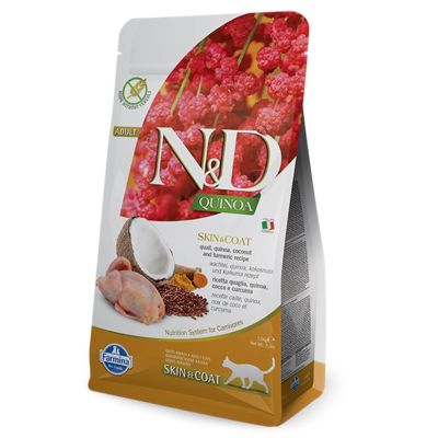 N&D Cat Quinoa Skin&Coat Quail&Coconut 1,5kg
