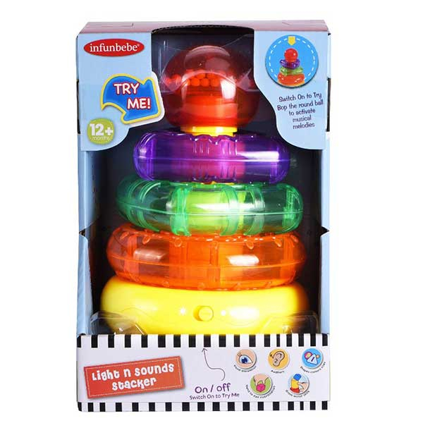 Infunbebe igračka za bebe Light'n Sound Stacker (12m+) LS201