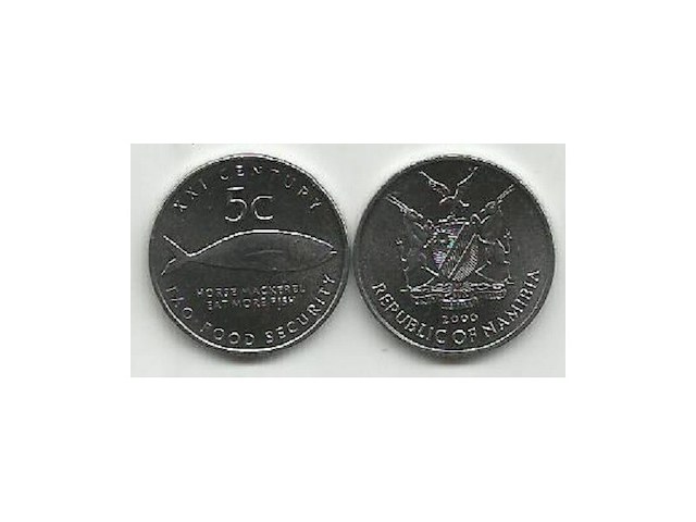 Namibia 5 cents 2000. UNC FAO
