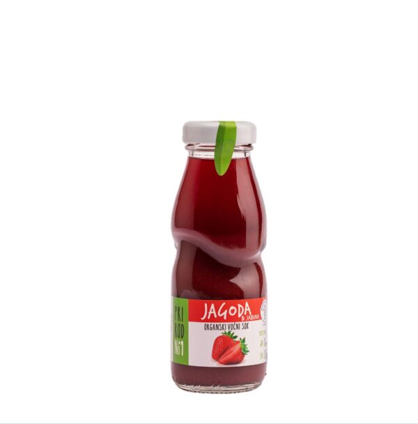 Prirodno1 voćni sok jagoda i jabuka – 200ml