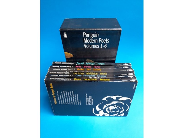 Penguin Modern Poets Volumes 1-6 Box Set