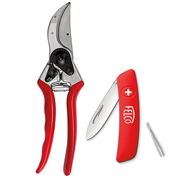 Felco komplet - makaze za orezivanje Felco 2 + džepni nož Felco 500