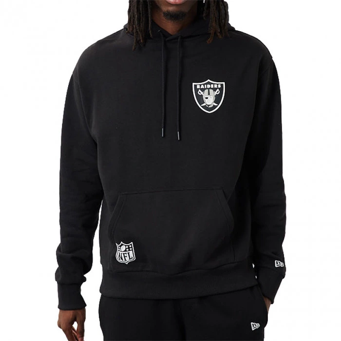 Las Vegas Raiders New Era Half Logo Oversized duks sa kapuljačom