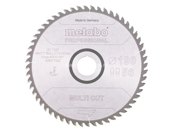 Metabo List kružne testere za drvo professional HV/CT 190x30 Z56