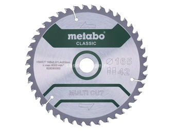 Metabo kružna testera Classic-Multi Cut 165x20 42zuba