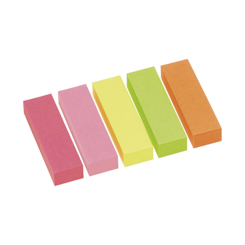 Blok samolepljiv 15x50mm 5x100L Info Notes 5679-39 neon-sortirano blister