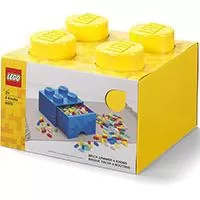 Kutija - fioka za odlaganje LEGO® Kocka 4 25x25x18cm žuta 4005