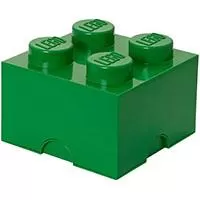 Kutija za odlaganje LEGO® Kocka 4 25x25x18cm tamnozelena 4003