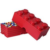 Kutija za odlaganje sa poklopcem LEGO® Kocka 8 50x25x18cm crvena 4004