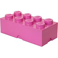 Kutija za odlaganje sa poklopcem LEGO® Kocka 8 50x25x18cm pink 4004