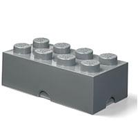 Kutija za odlaganje sa poklopcem LEGO® Kocka 8 50x25x18cm tamnosiva 4004