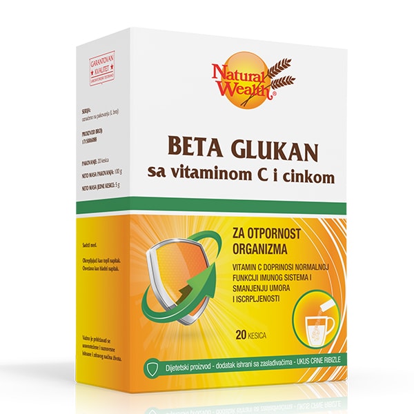 Natural Wealth Beta Glukan sa vitaminom C i cinkom