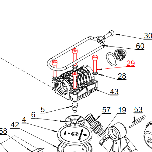 Agromehanika Šraf M10x50 DIN 912 Pumpe BM 105/20