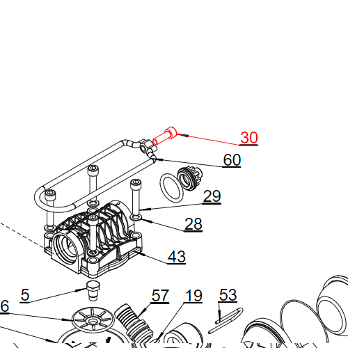 Agromehanika Šraf M10x30 (8.8 Zn) DIN 912 Pumpe BM 105/20