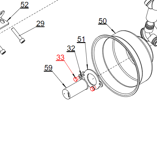 Agromehanika Šraf M8 x 12 (8.8 Zn) DIN 933 Pumpe BM 105/20