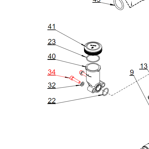 Agromehanika Šraf M8 x 35 (8.8 Zn) DIN 912 Pumpe BM 105/20