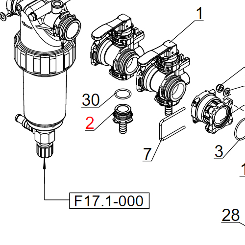 Usnik mešača fi13/T3M PR10ECFM-5EC+2F.R.