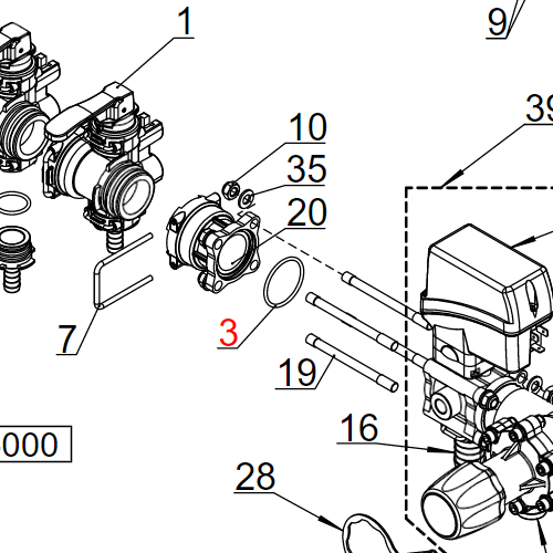 Oring 39,34X2,62 PR10ECFM-5EC+2F.R.