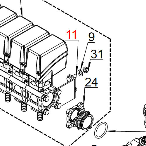 Šraf M8x20 PR10ECFM-5EC+2F.R.