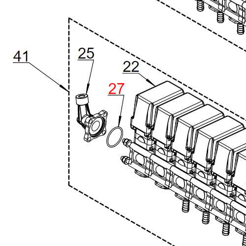 Oring 39,34X2,62 PR10ECFM-5EC+2F.R.