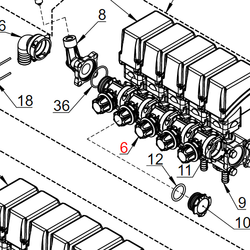 Ventil by-pass za finu regulaciju PR10ECF-5EC+2F.R.