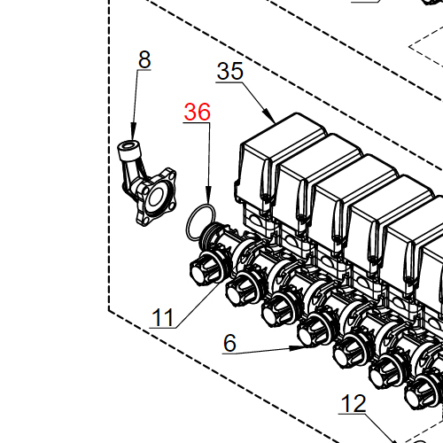 Oring 39,34X2,62 PR10ECF-5EC+2F.R.