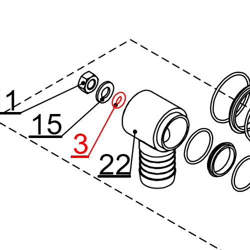 Oring fi12xfi6x3" PR3ECF