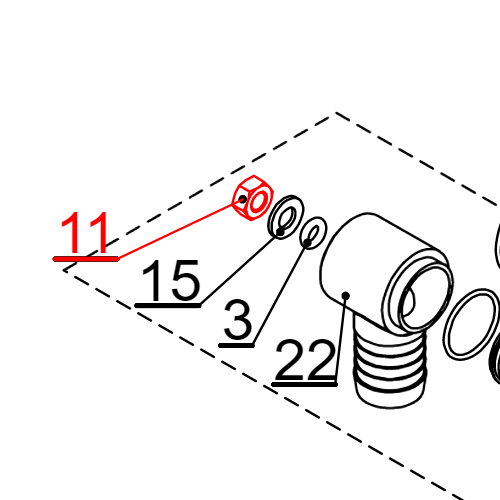 Matica M8 (A2) DIN 934 PR3ECF