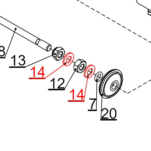 Podloška 10,5 (A2) DIN 125 PR3ECF