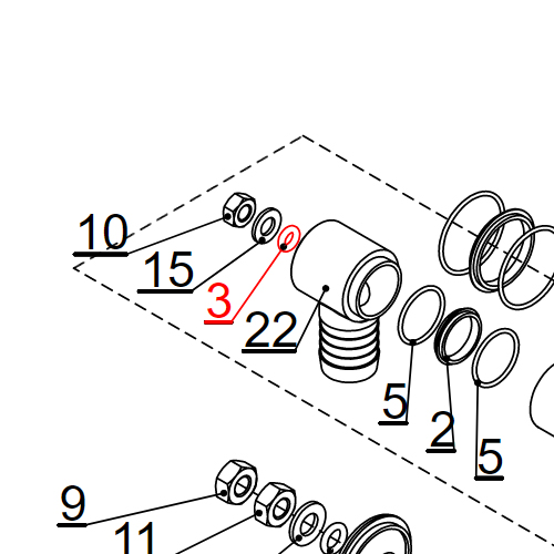 Oring fi12xfi6x3" PR3BF