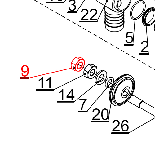 Matica M10 8.8Zn DIN934 PR3BF