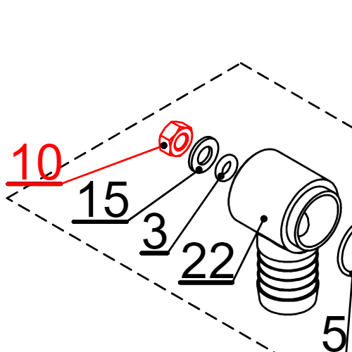 Matica M8 (A2) DIN 934 PR3BF