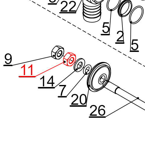 Matica M10 (A2) DIN 934 PR3BF