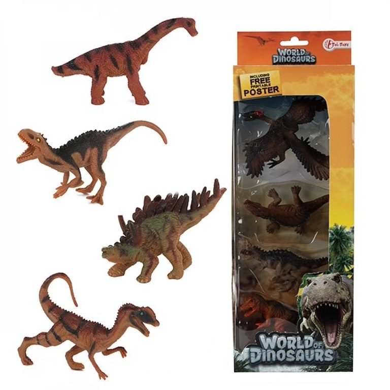 WORLD OF DIONSAURUS 4PCS + POSTER