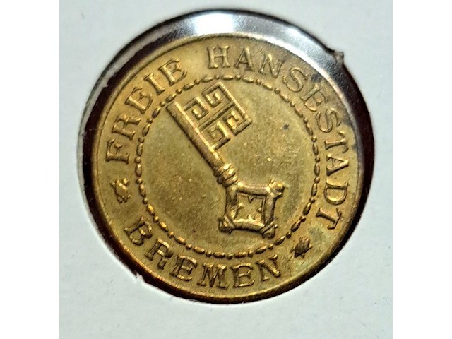 Kovanica 2 pfennig, Bremen 1924.