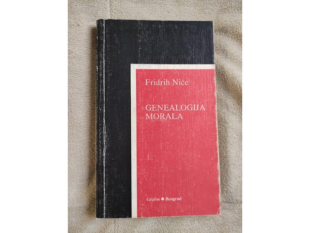 Genealogija morala,polemički spis,Fridrih Niče