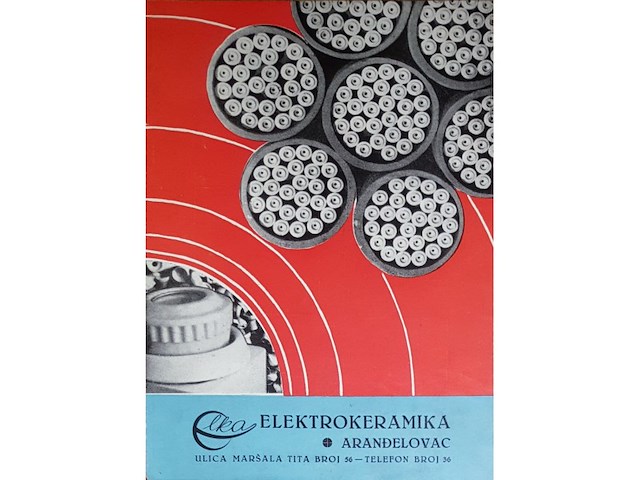 Brošura `ELEKTROKERAMIKA` Aranđelovac Jugoslavija