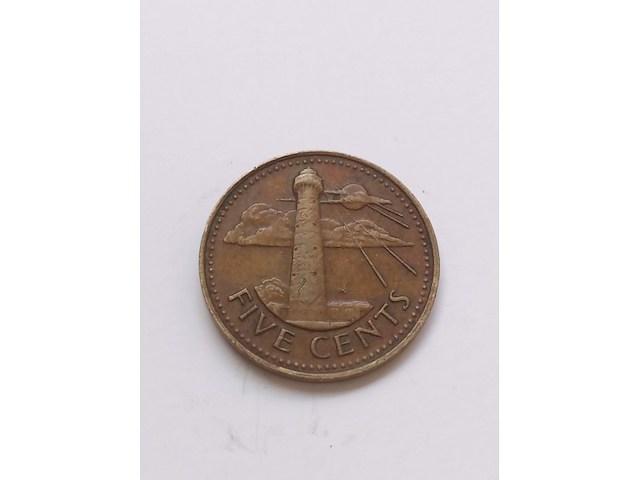 5 Cents 1973.g - Barbados - Svetionik -