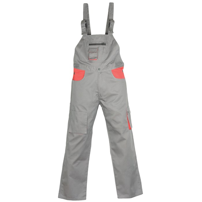 Radne farmer pantalone CLASSIC PLUS sivo/crvene – 8CLASGB