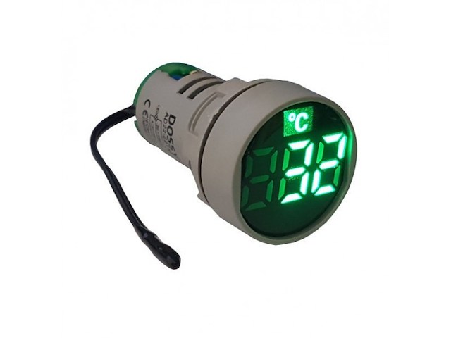 LED termometar AD22-22TM zeleni