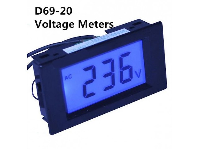 Digitalni LCD voltmetar 0-500VAC