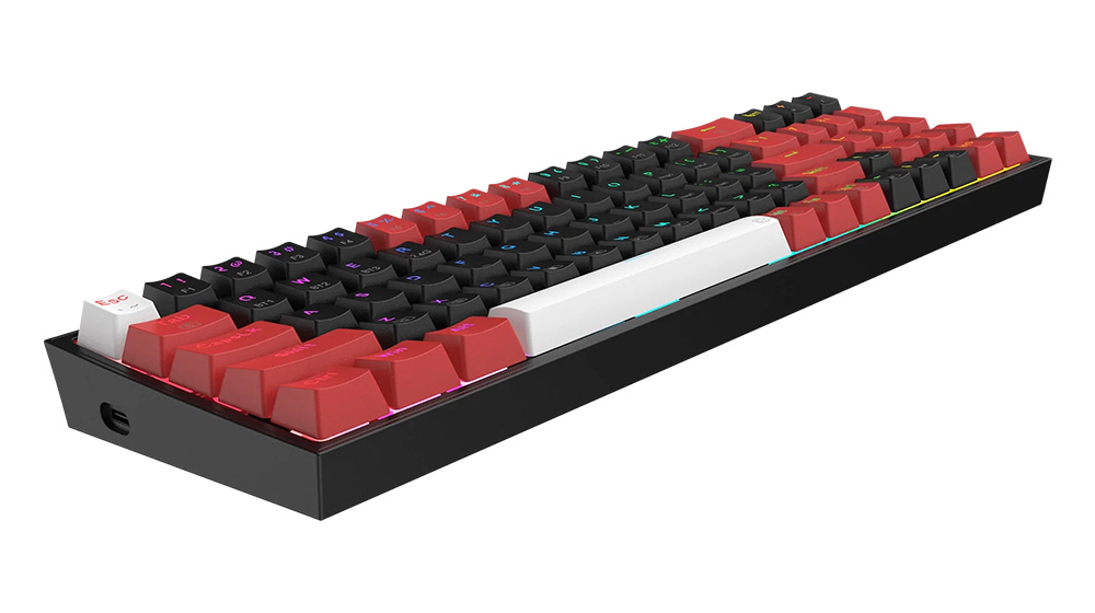 Pollux K628-RGB Pro Wired/Wireless Mechanical RGB Gaming Keyboard (red switch)