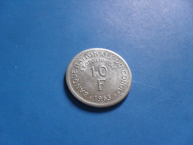 10 FRANCS 1965.