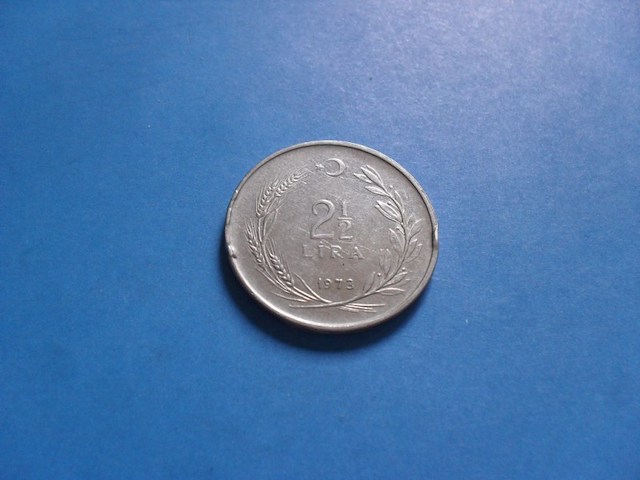 2 1/2 LIRA 1973.