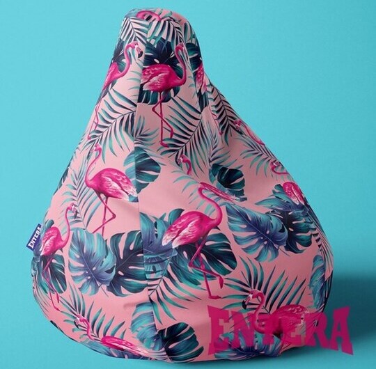 Flamingosi puder rozi lazy bag od šoteksa