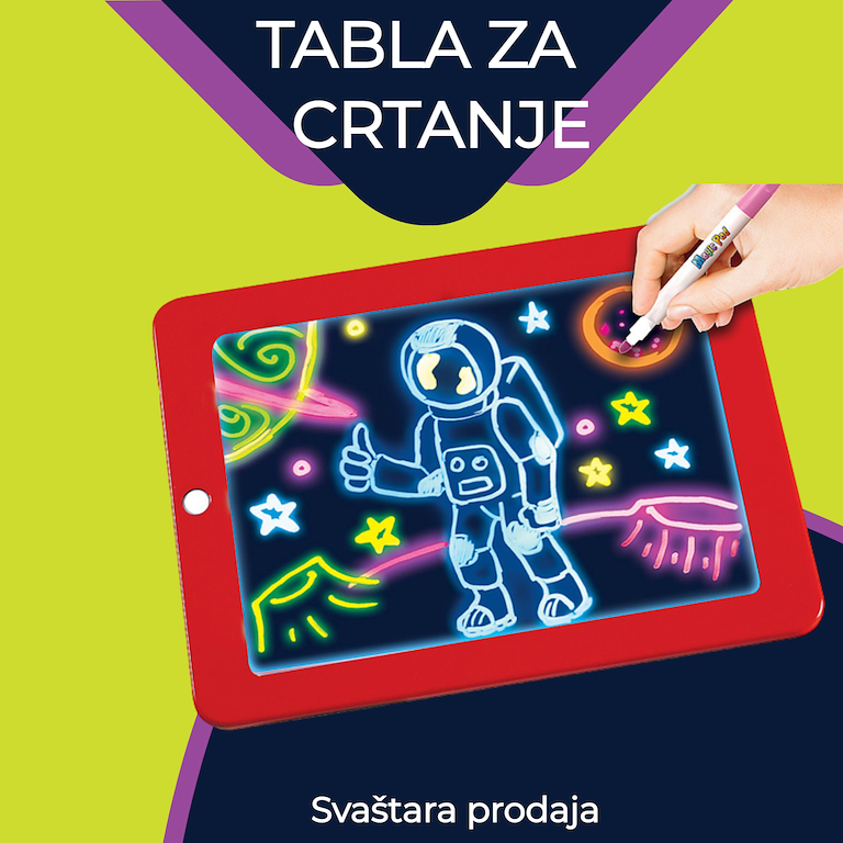 Magic Pad – svetleća tabla za kreativno crtanje