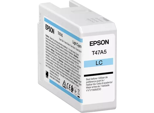 Singlepack Light Cyan T47A5 UltraChrome Pro 10 ink 50ml