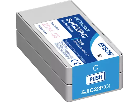 SJIC22P(C): Ink cartridge for ColorWorks C3500 (Cyan)
