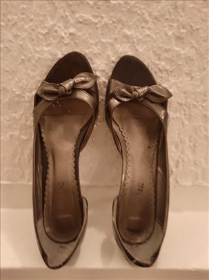 Sive lakovane sandal cipele