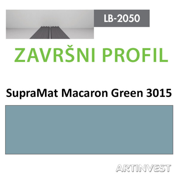 Profil Zidni MDF Završni LB-2050-B SupraMat Macaron Green (3015) 2800x133x18mm